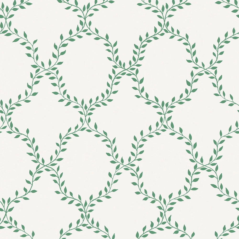 Wilma - Green wallpaper | Tidlosa | Sandberg