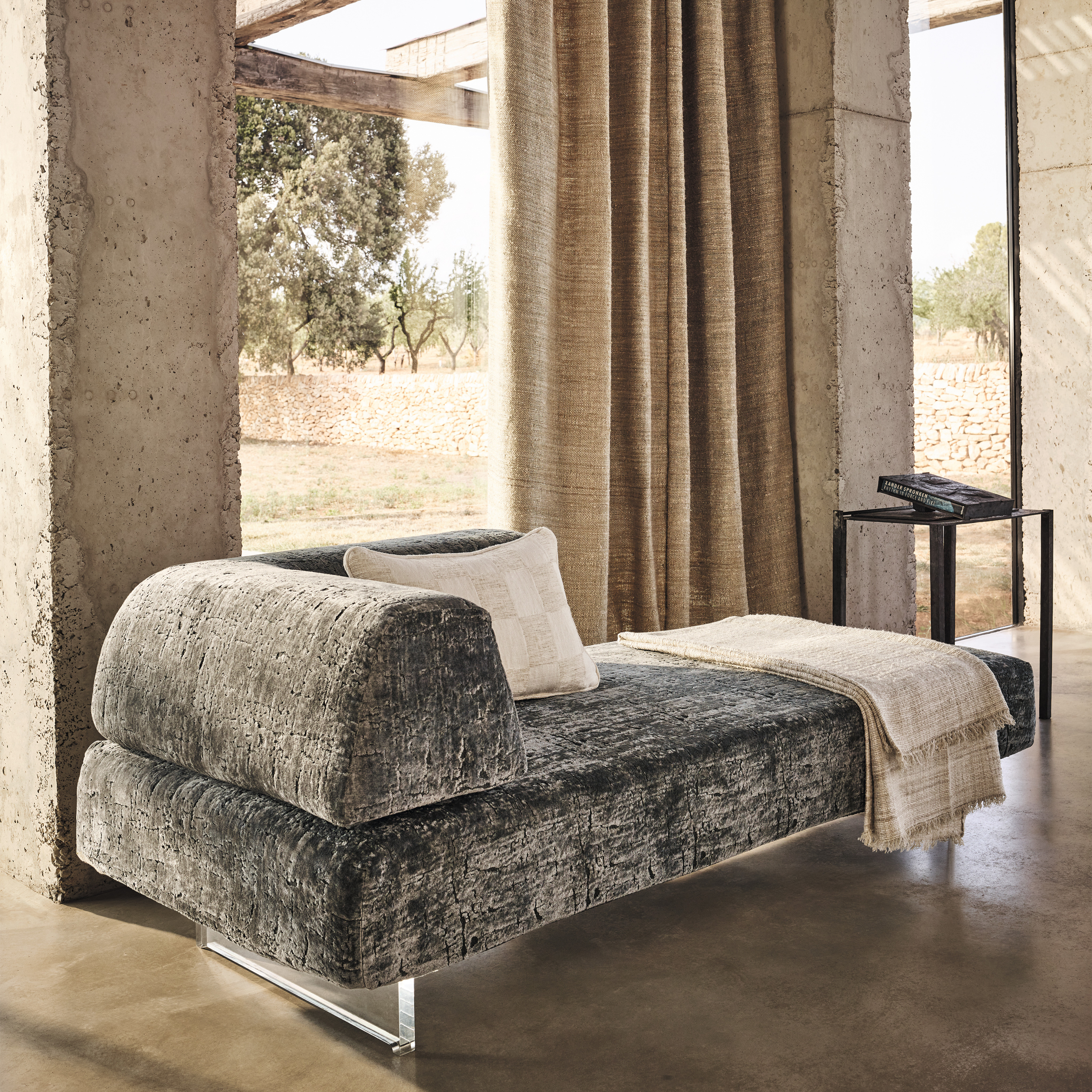 Ellice - Gunmetal fabric | Checkmate | Zinc Textiles