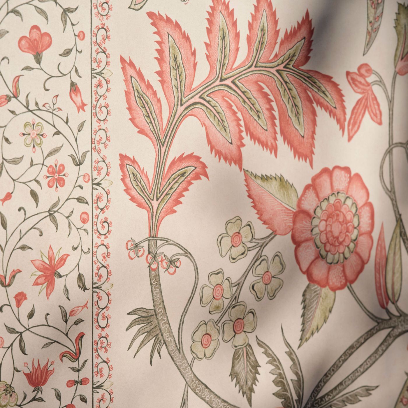 Artisan Palampore - Russet fabric | Indienne Fabrics by Zoffany | Zoffany