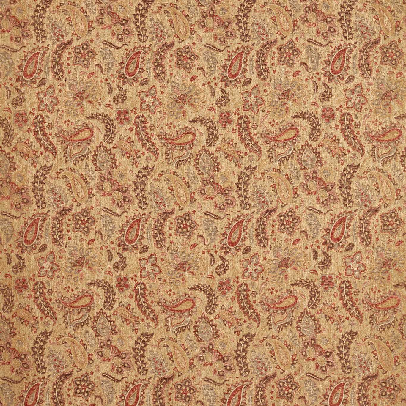 Caserta Paisley - Antique Gold fabric | Rare Textiles | Zoffany