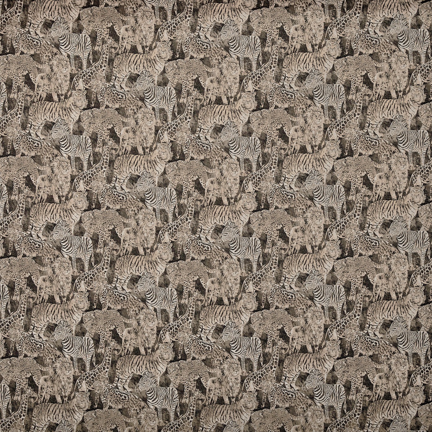 Zambezi - Raven fabric | Safari Fabrics | Prestigious Textiles