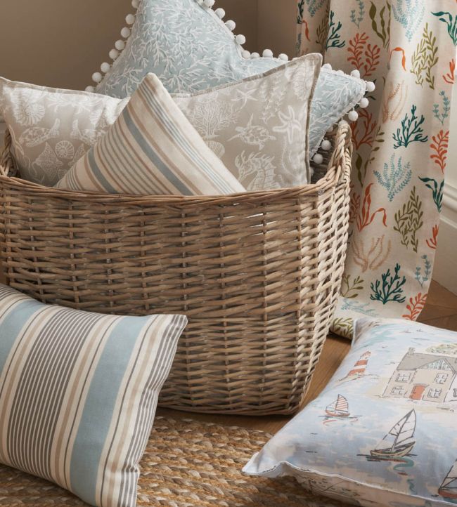 Portside - Coral/Mineral fabric | Marina | Studio G