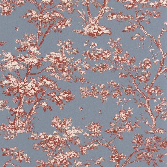 Arbre - Bleu Orage wallpaper | Les Belles Toiles De Jouy 2 | Casadeco