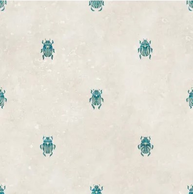 Audrey - Blue wallpaper | Palm Garden | Sandberg