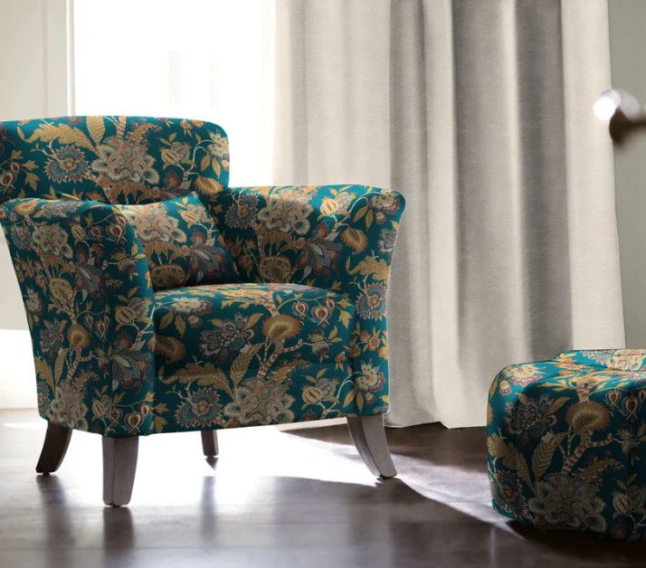 Baby Bombay - Aqua 5 fabric | Kasbah | Arley House