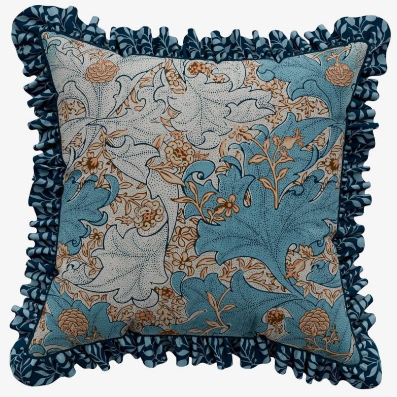 Webb’s Bird Blue - Cushion | Patterned & Embroidered Cushions
