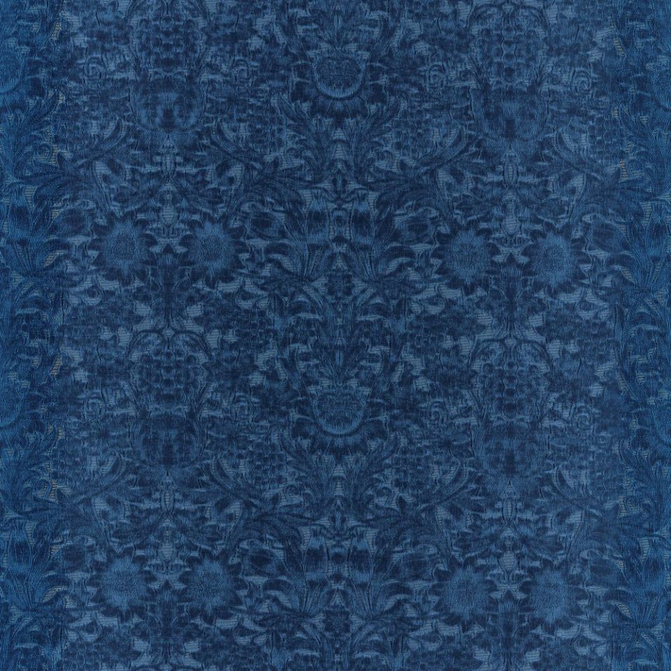 Sunflower Caffoy Velvet - Inky Fingers fabric | Wardle Velvets | Morris ...