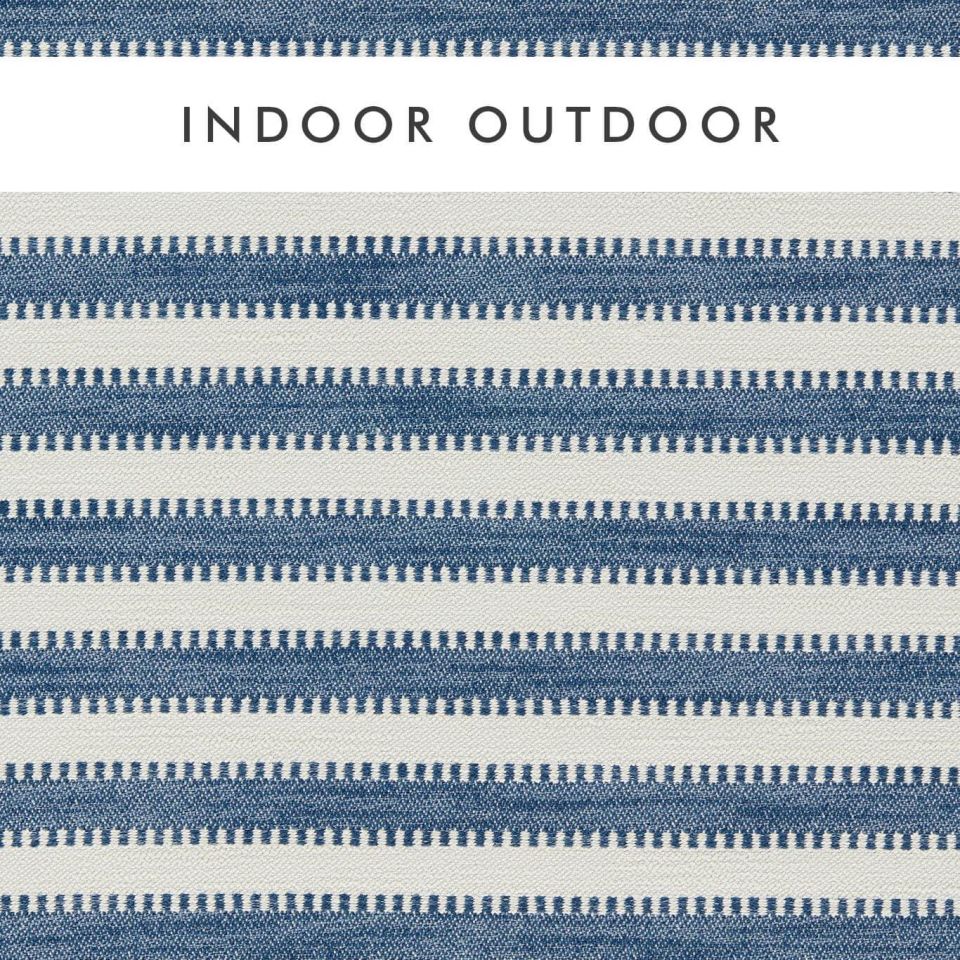 Ocala Stripe - Indigo/Chalk fabric | Indoor Outdoor Weaves II | Harlequin