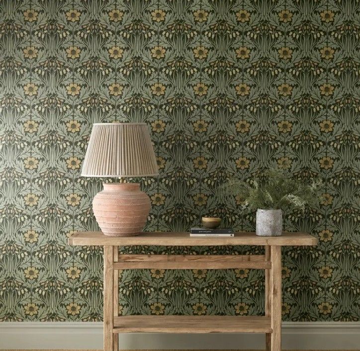 Woodbell & Anemone - Bayleaf/Manilla wallpaper | The Unfinished Works ...