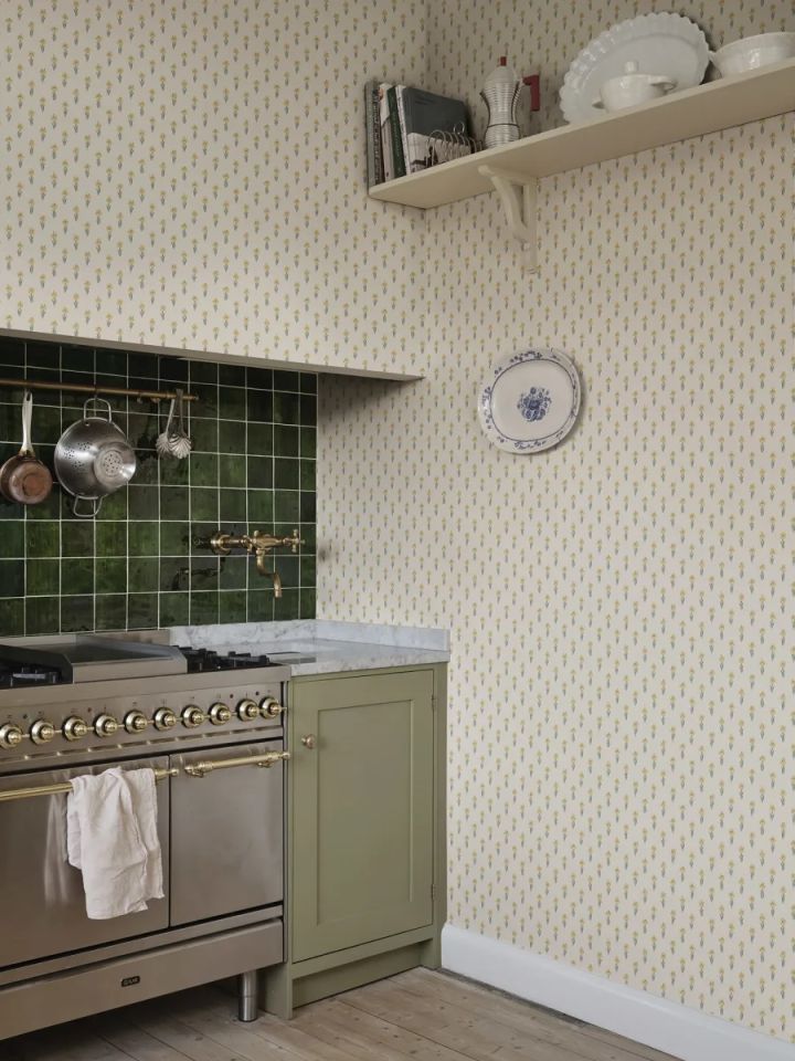 Betty - Yellow wallpaper | Tidlosa | Sandberg