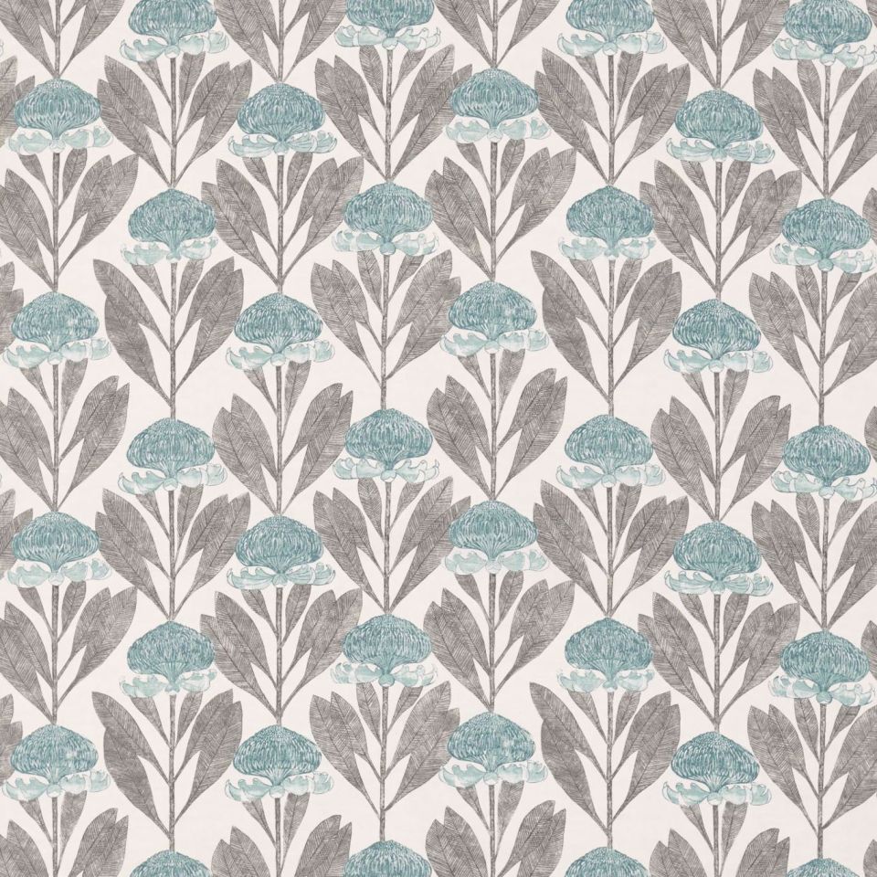 Protea - Seaglass/Willow fabric | Palmetto Fabrics | Harlequin