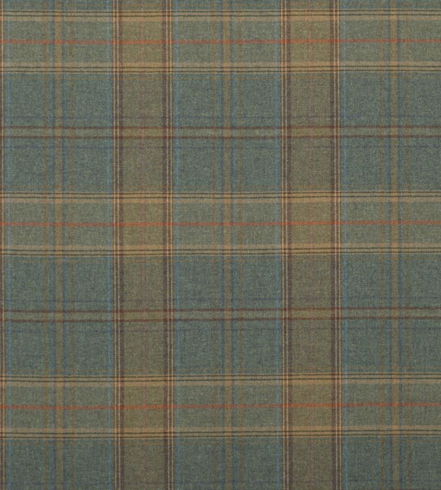 Shetland Plaid - Teal fabric | Mulberry Wools | Mulberry Home