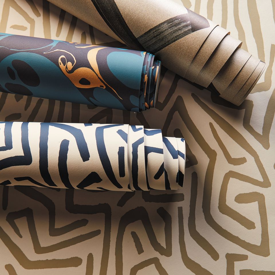 Melodic - Gold/Paper Lantern wallpaper | Colour 2 Wallpapers | Harlequin