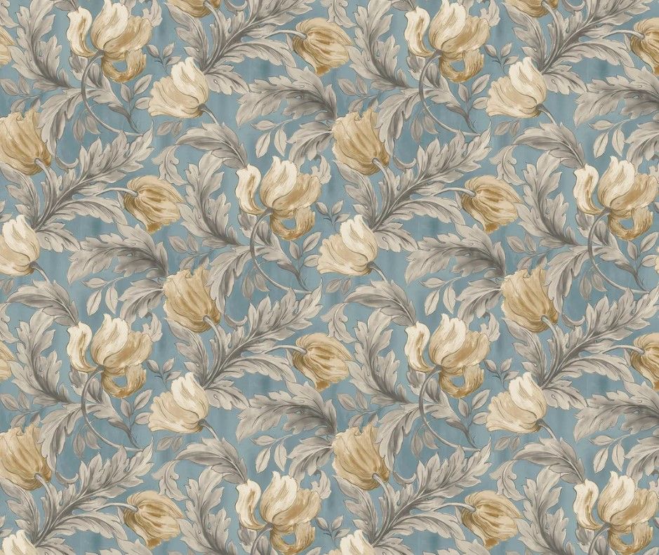 Baby Audley - Powder Blue fabric | Arley Florals | Arley House
