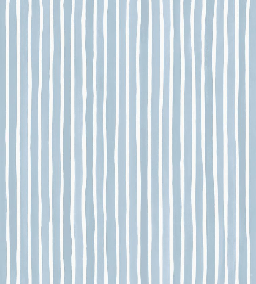 Croquet Stripe - Blue wallpaper | Marquee Stripes | Cole & Son