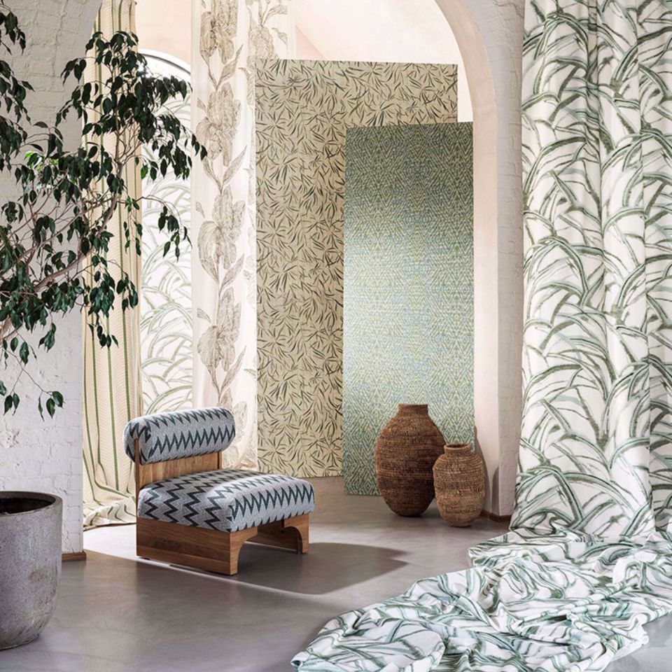 Onsen - Sage Green fabric | Kasuri Fabrics | Harlequin