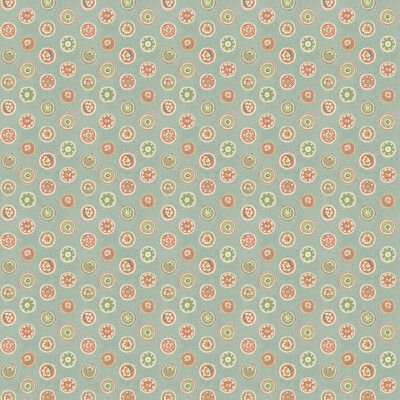 Court Buttons - Aqua/ Red wallpaper | Historic Royal Palaces Wallpaper ...