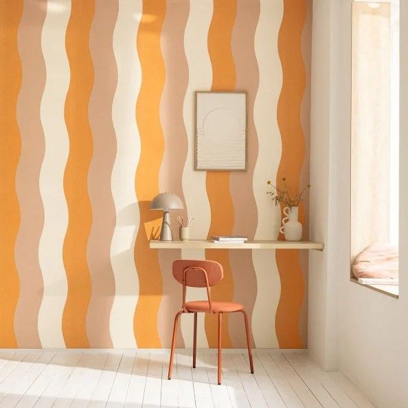 Sandy - Orange Rose wallpaper | Twist | Caselio