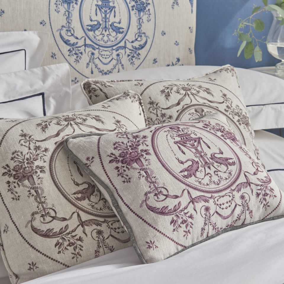 Albertina - Damson fabric | Shala | The Design Archives