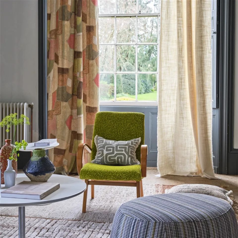 Clay Collage - Terracotta fabric | Pottery Studio Fabrics | Designers Guild