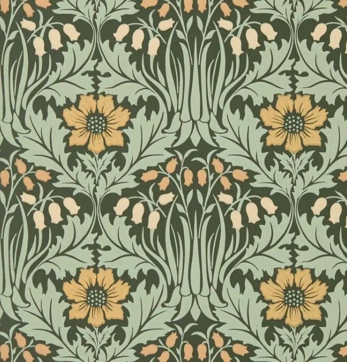 Woodbell & Anemone - Bayleaf/Manilla wallpaper | The Unfinished Works ...