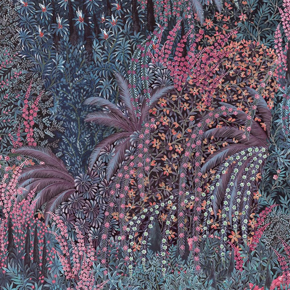 Cascade Linen Union - Violet fabric | The Gardens Fabric Collection ...