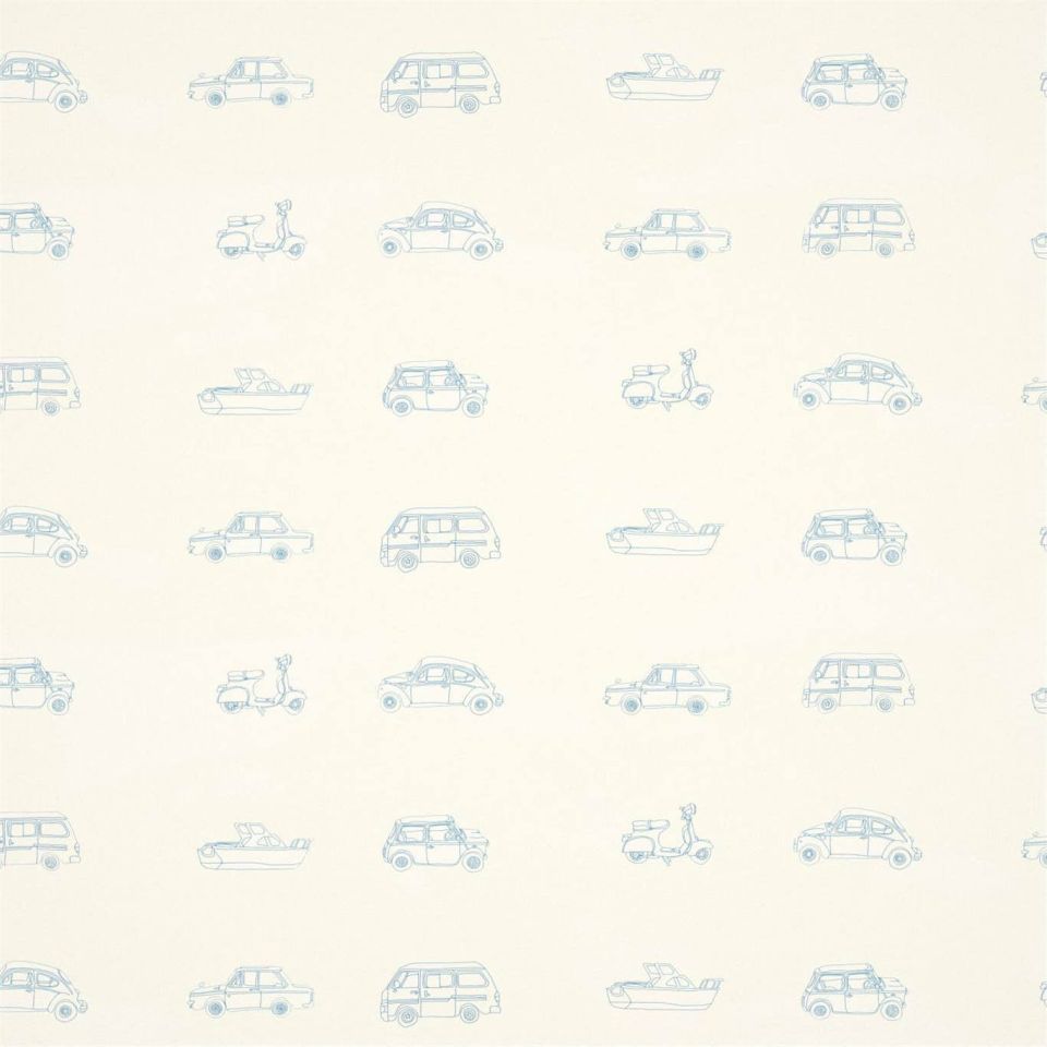 Go Go Retro - Aqua And White wallpaper | Book Of Little Treasures ...