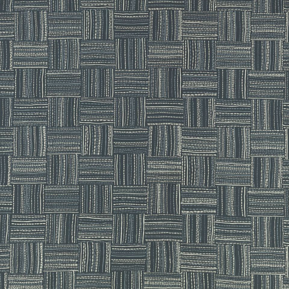 Sandtrace - Indigo fabric | Eclectic Embroideries | Mark Alexander