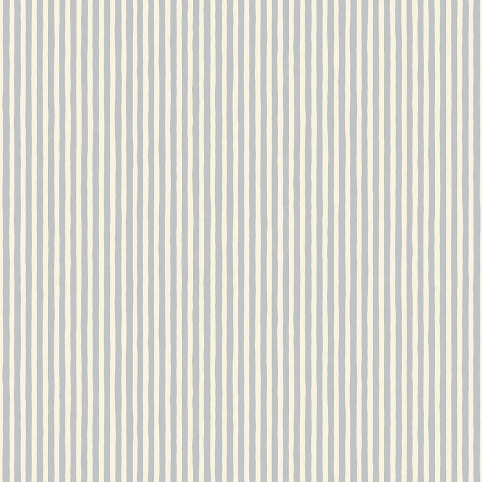 Hand Painted Stripe - Barton Blue/Cotswold White wallpaper | Josephine ...