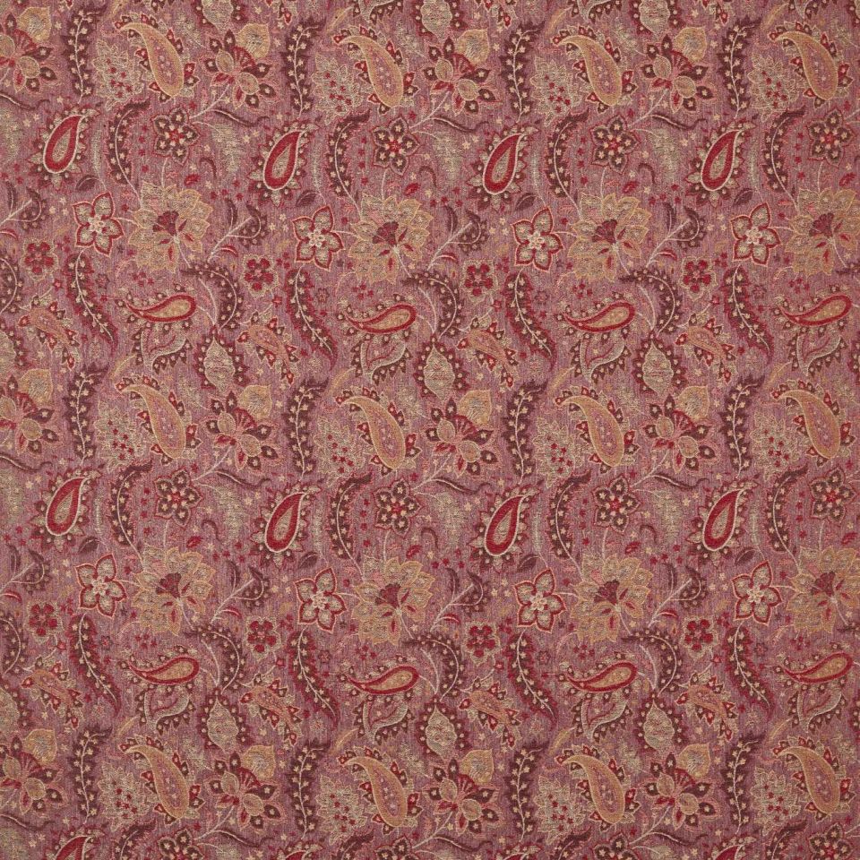 Caserta Paisley - Pale Ruby fabric | Rare Textiles | Zoffany