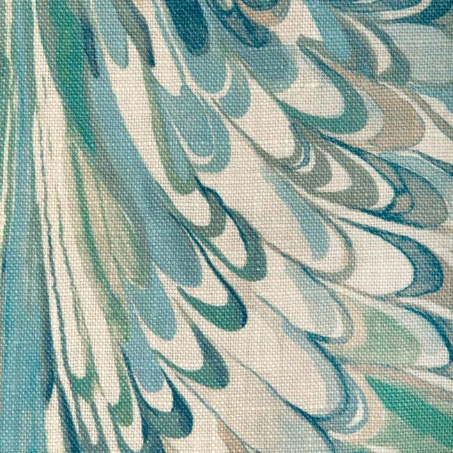 Taplow - Marine/Sand fabric | Garden Walk | Lee Jofa