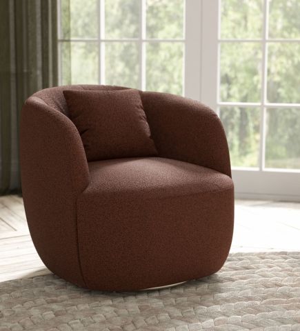 Everest - Henna fabric | Boucle 11 | Warwick