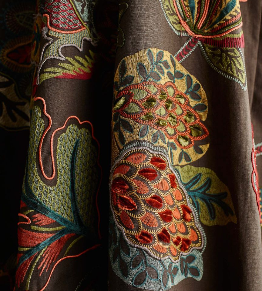 Audley - Amber/Bronze fabric | Historic Royal Palaces | GP & J Baker