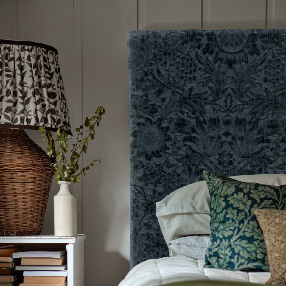 Sunflower Caffoy Velvet - Inky Fingers fabric | Wardle Velvets | Morris ...