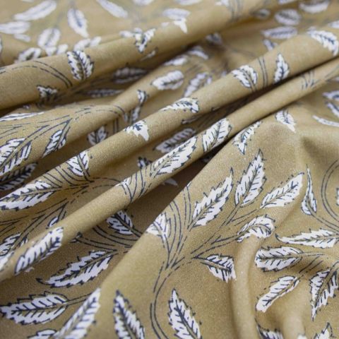 Althea - Saffron fabric | Indienne | Warwick