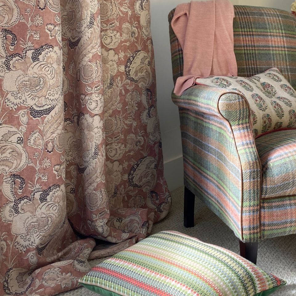 Naboyka - Terracotta fabric | Stitch & Block | Ian Sanderson