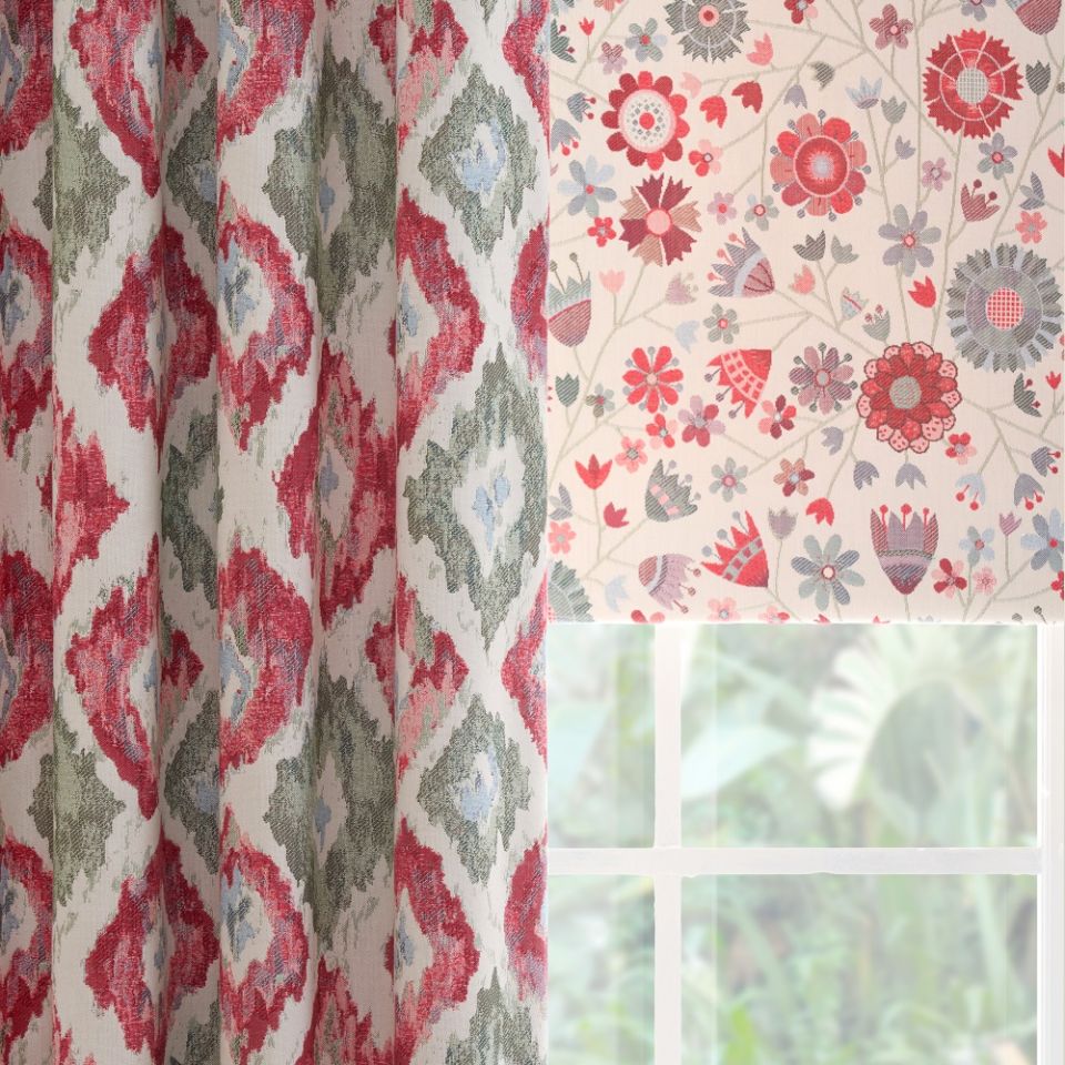 Coraline - Pink fabric | Windward | Chess Designs