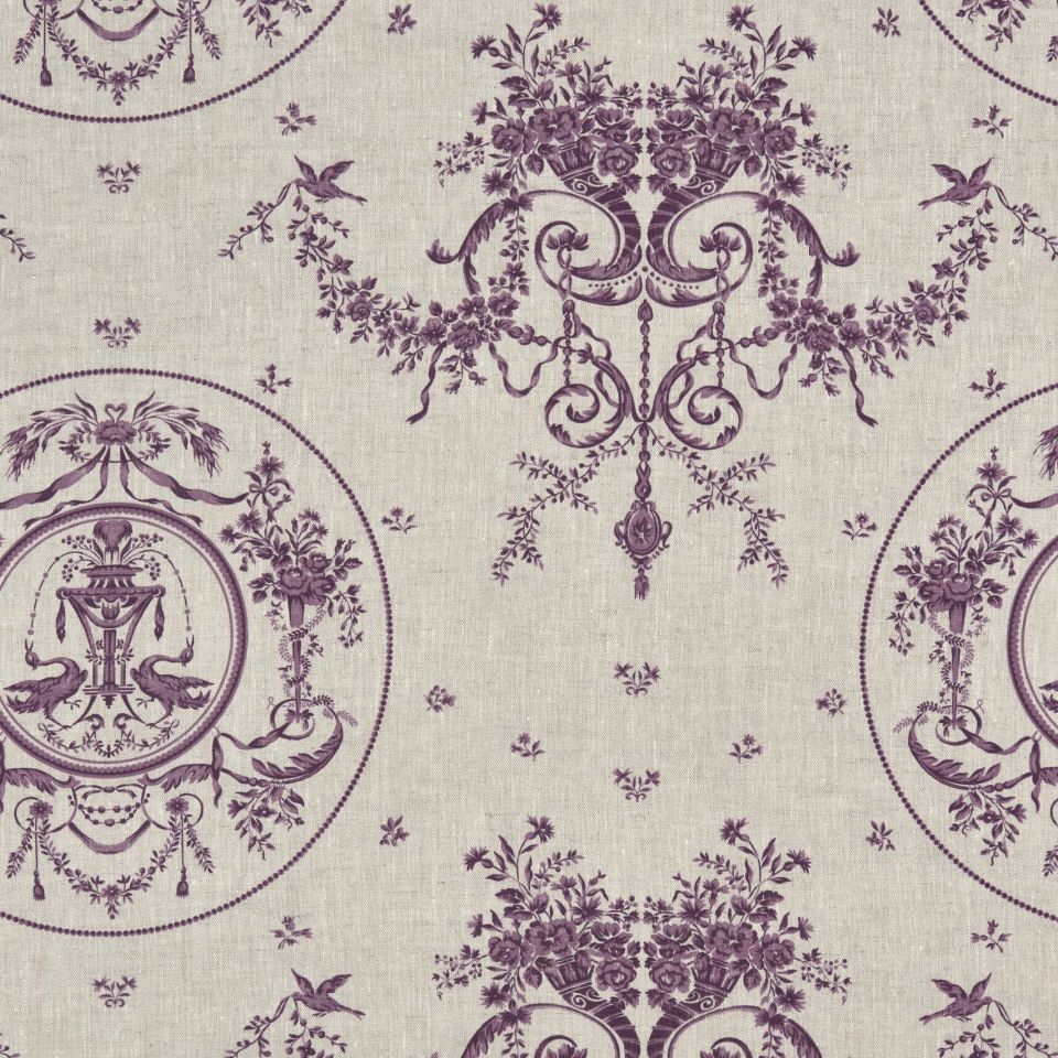 Albertina - Damson fabric | Shala | The Design Archives