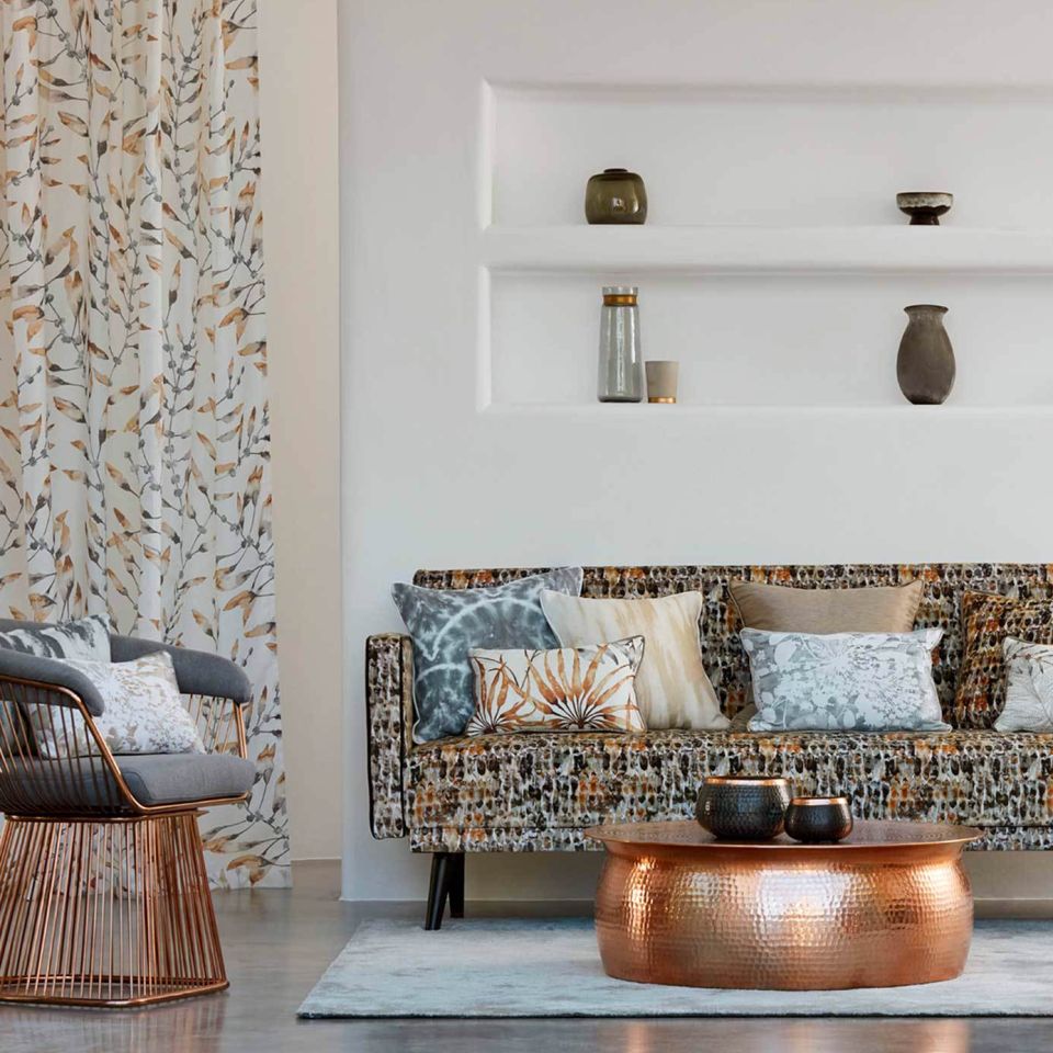 Chaconia - Lagoon/Linden fabric | Anthozoa | Harlequin