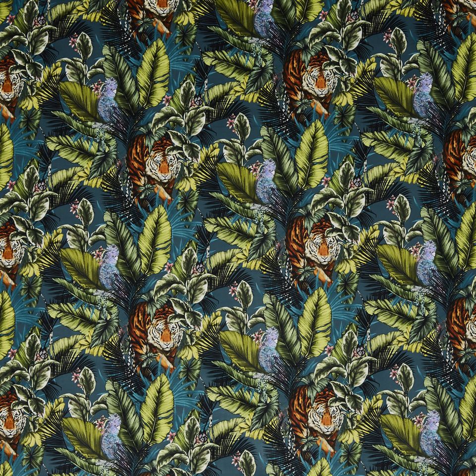 Bengal Tiger - Twilight fabric | Journey Beyond | Prestigious Textiles