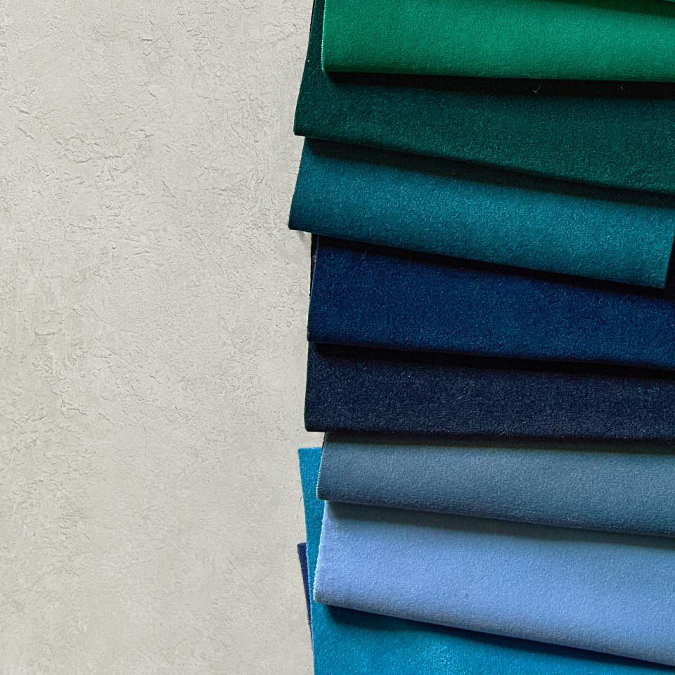 Performance Velvet - Cornflower fabric | Performance Velvets | Harlequin