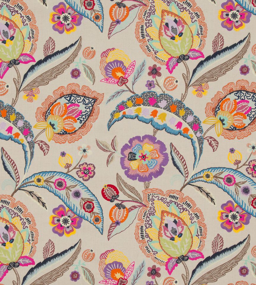 Oakwood - Multi fabric | Bohemian Travels | Mulberry Home