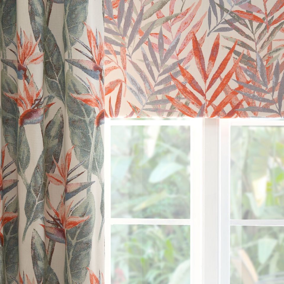 Palm - Orange fabric | Windward | Chess Designs