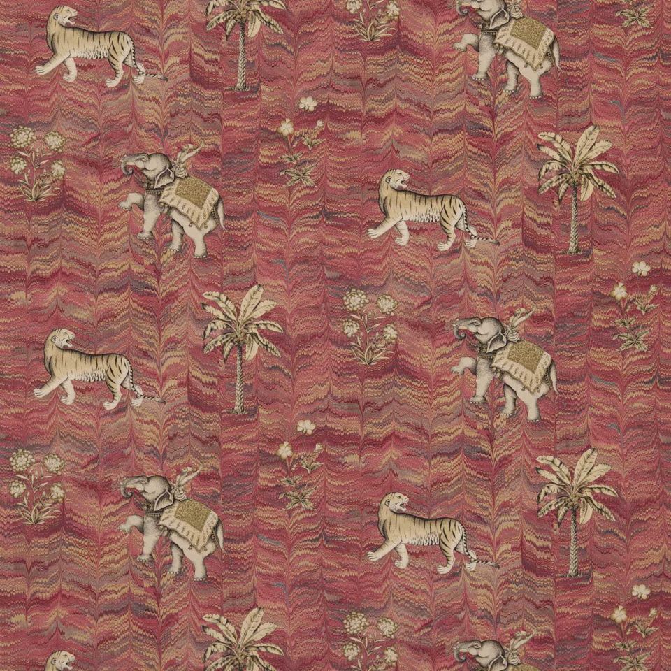 Jaipur - Red fabric | Indienne Fabrics by Zoffany | Zoffany