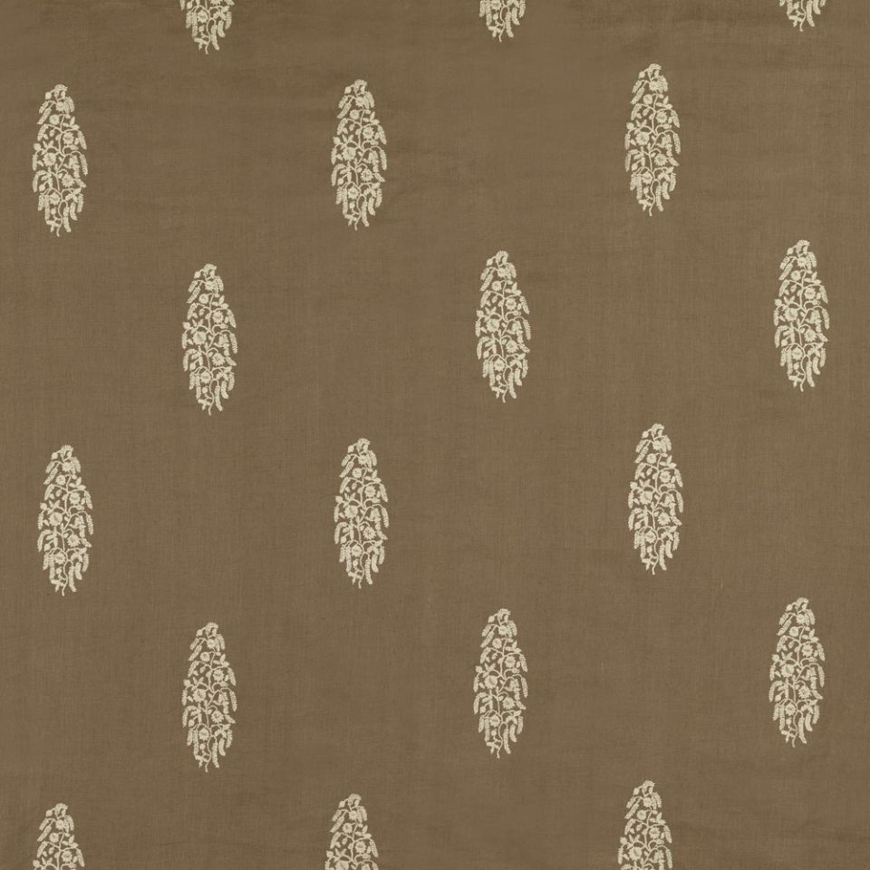 Mughal - Cumin fabric | Eclectic Embroideries | Mark Alexander