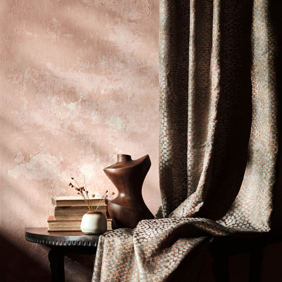 Zardozi - Copper fabric | Isoku | Black Edition