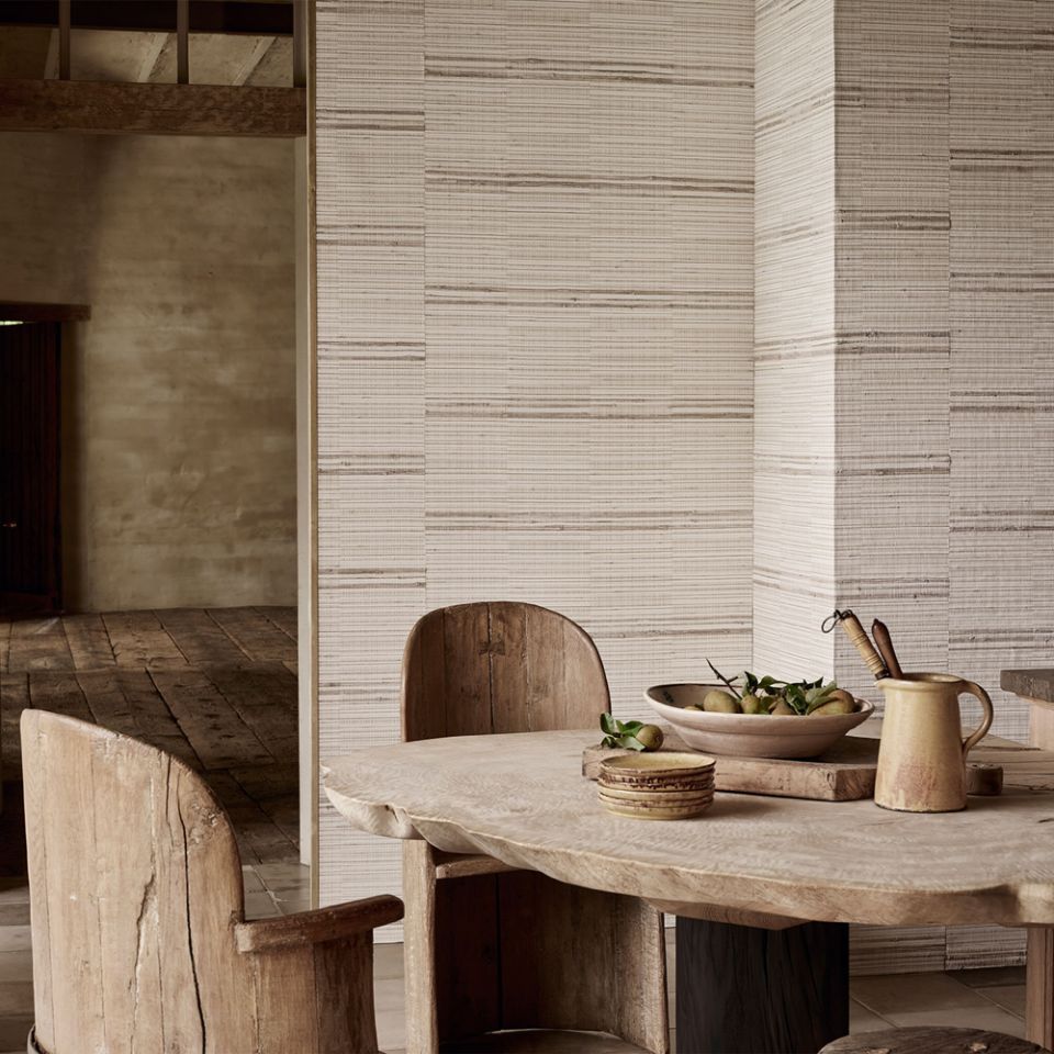 Root - Jasper White wallpaper | Collage II Handcrafted Wallcoverings ...