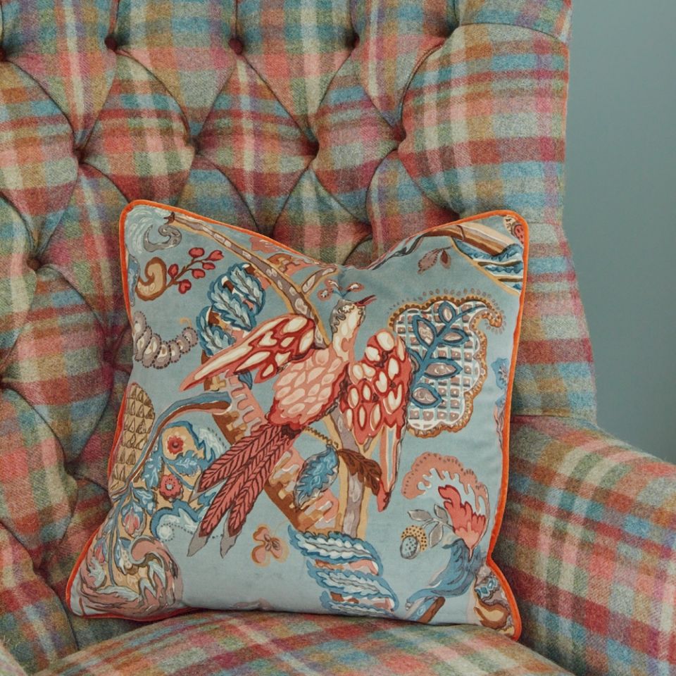 Poppinjay Velvet - Bittersweet fabric | Poppinjay II | Ian Sanderson