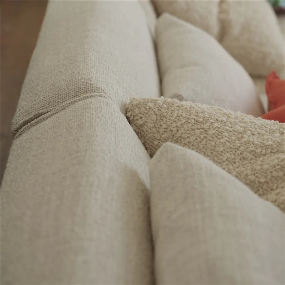 Charroux - Chalk fabric | Moselle Lino Fabric | Designers Guild
