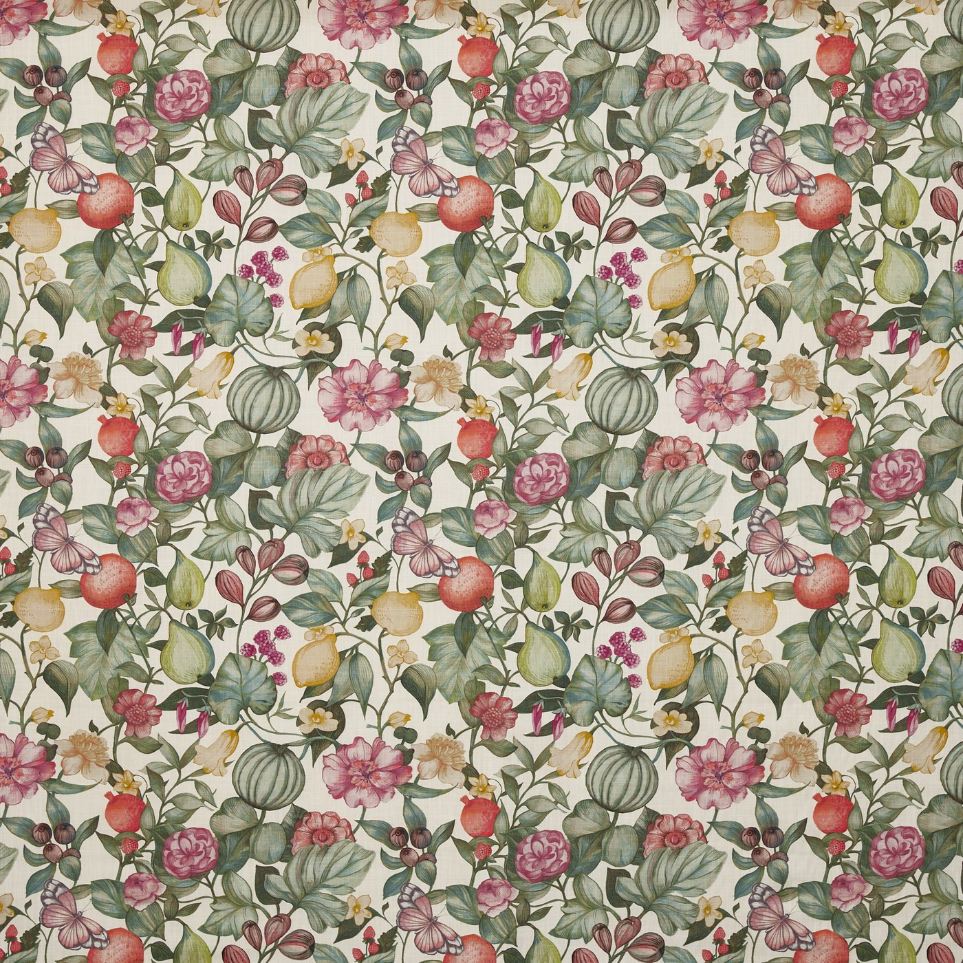 Clemence - Meringue fabric | Fleur | Prestigious Textiles
